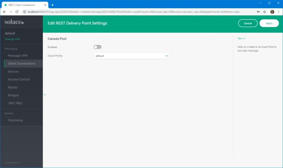 Setting Up A Rest Delivery Point For Soap Endpoints Solace