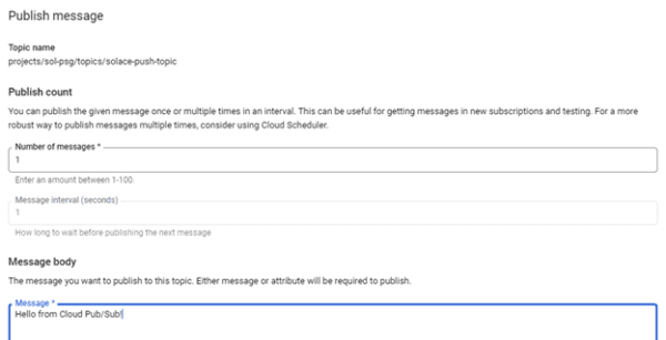 Integrating Google Cloud Pub/Sub with PubSub+
