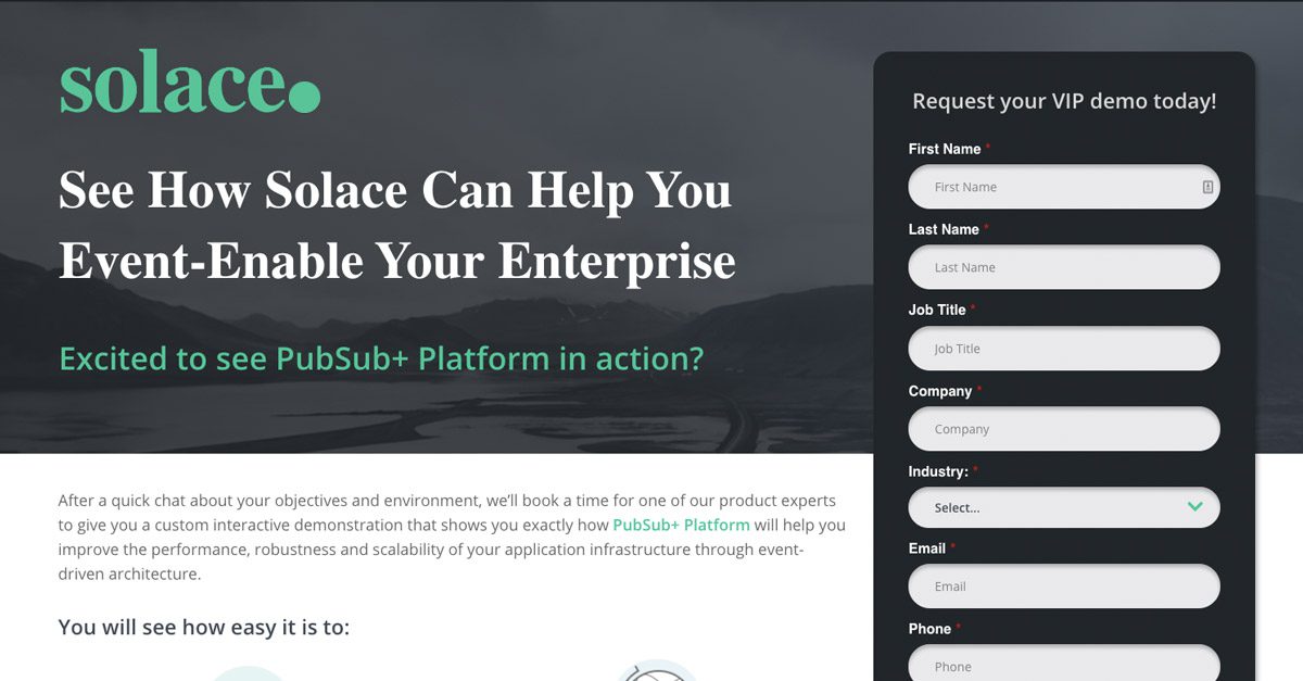 Request a Demo - See PubSub+ Platform in action | Solace