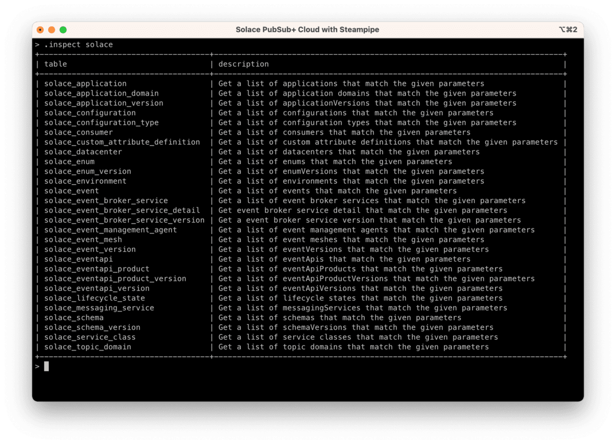 Querying Solace Cloud Using SQL with Steampipe | Solace