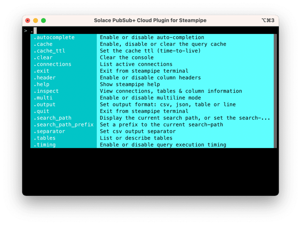 Querying Solace Cloud Using SQL with Steampipe | Solace